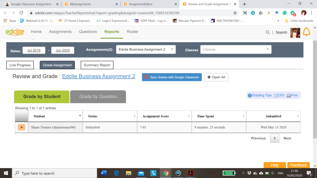 Edcite- Digital Technologies Assignment – Niamh Owens, PhD